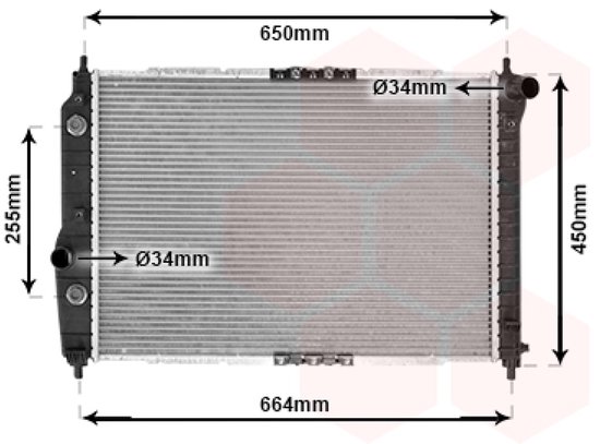 RADIATOR VOOR CHEVROLET AVEO 2008-2011 91817345 | bol