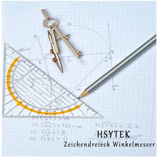 Gradendriehoek met tekendriehoek van 360 graden | bol