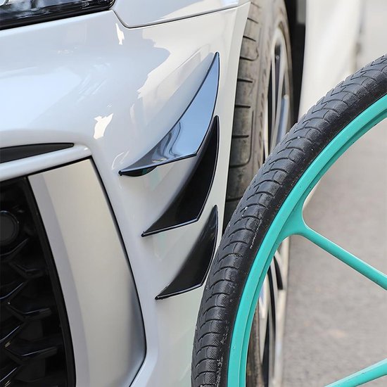 Universal Car Front Bumper Lip Splitter Fin Spoiler Canards Refit Wind ...