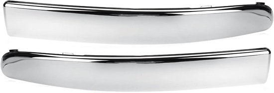 2X Voorbumper Moulding Lagere Chrome Trim Links en Rechts Sliver Voor ...