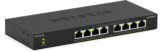 NETGEAR GS308LP - Netwerk Switch - Unmanaged - 1 Gbps - PoE Switch - 8 ...
