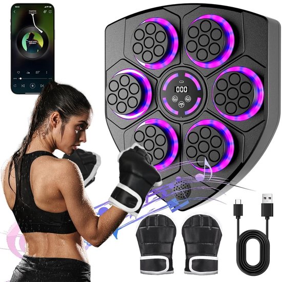 Boksmachine - Boksbal - Bokstas - Zwart | bol