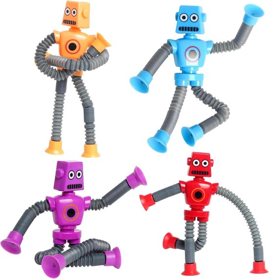Telescopische zuignap robot speelgoed - Pop-buizen sensorisch ...
