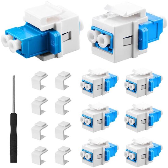 Duplex LC naar LC F/F Koppler Keystone-aansluiting voor wandplaten ...