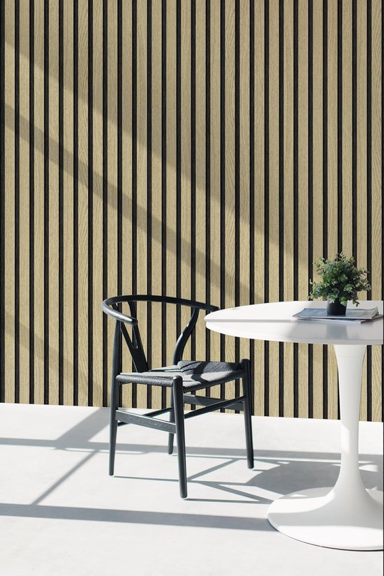 Zelfklevend Behang Hout 3D-effect - Muurdecoratie - 1 stuk - Walnoot ...