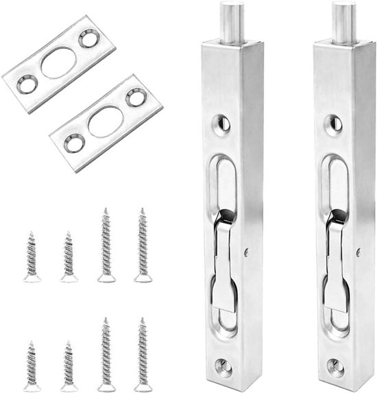 6 inch deurgrendel roestvrij staal verborgen veiligheidsgrendel - voor ...