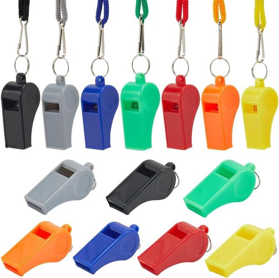 14 STKS 7 Kleuren Professionele Sport Fluitje Plastic Scheidsrechter ...