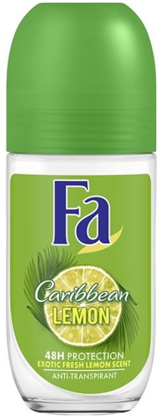 Fa - Deodorant Roller - Caribbean Lemon - Verfrissend - 48 uur ...