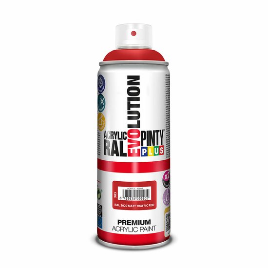 Sprayverf Pintyplus Evolution RAL 3020 Traffic Red 400 ml Mat | bol