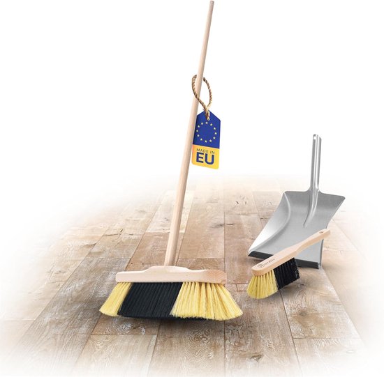 Kamerbezem met steel FIJNE SYNTHETISCHE HAREN Bezem met zachte haren ...