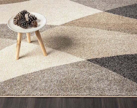 the carpet Pearl – Modern Kortflor Vloerkleed met Contourensnede en ...