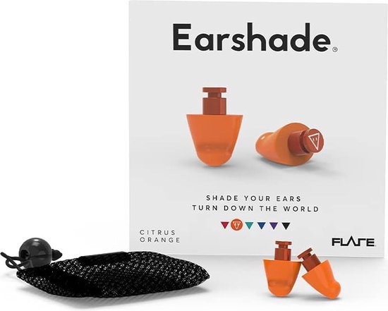 Flare Audio Earplug Earshade Citrus Orange | bol