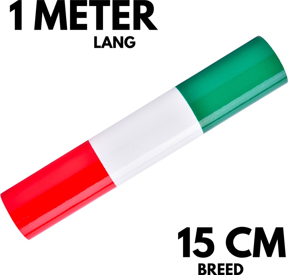 Auto Kleuren Sticker op Rol - 1 Meter - Italiaanse Vlag - Striping Wrap ...