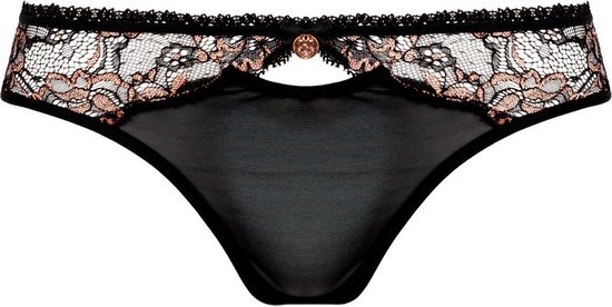 Open Kruis Slipje Met Glitterkant Sevdalizia Zwartkoper