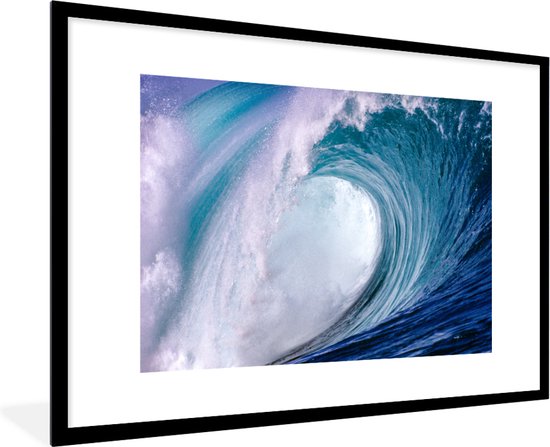 Fotolijst incl. Poster - Zee - Hawaii - Golf - 120x80 cm - Posterlijst ...