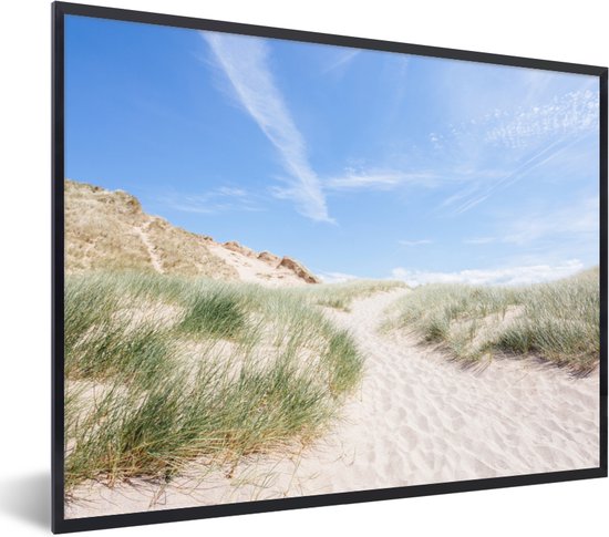 Fotolijst incl. Poster - Strand - Duin - Gras - 80x60 cm - Posterlijst ...