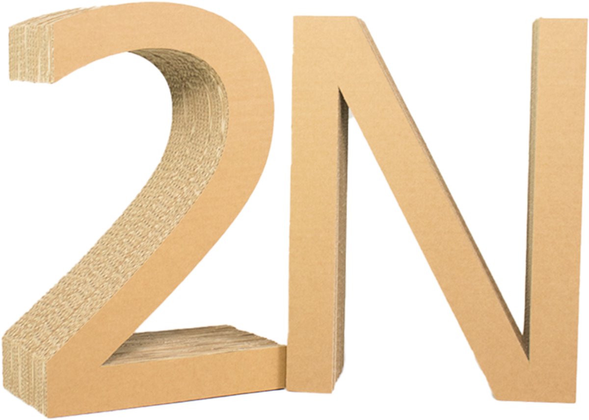 Kartonnen Letter - 70 cm hoog - 63mm dik - Duurzaam Karton ...