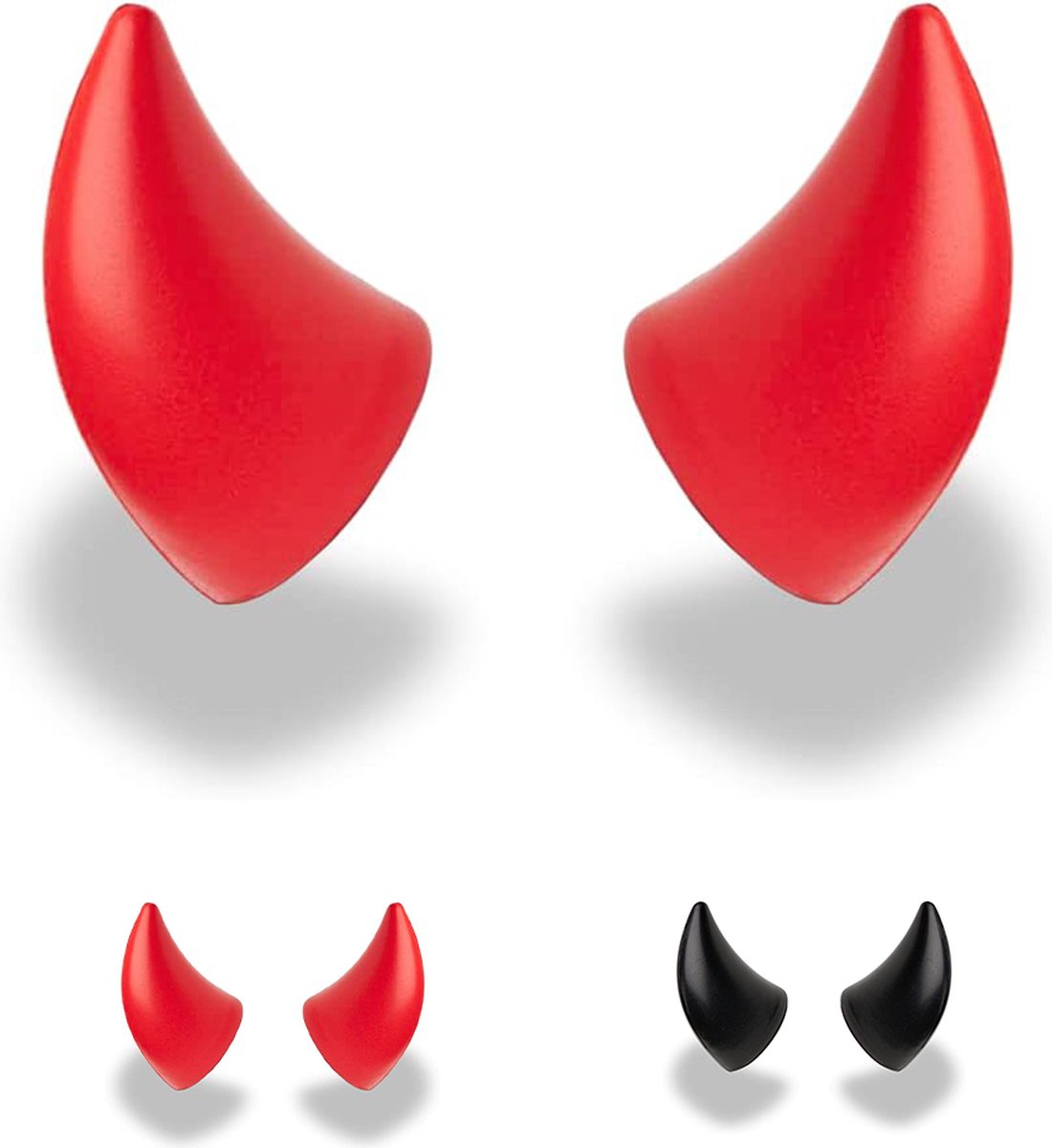 Helmet Flair Softeez - Rode Duivel hoorntjes voor Helm - Fiets ...