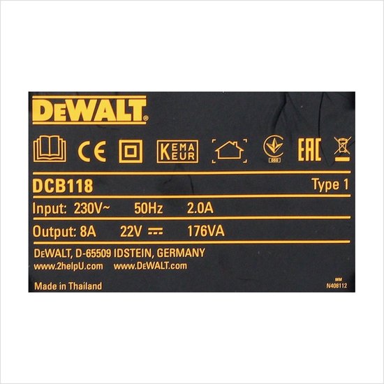 DeWALT DCB118 XR Flexvolt Snellader 18 en 54V Li-Ion | bol