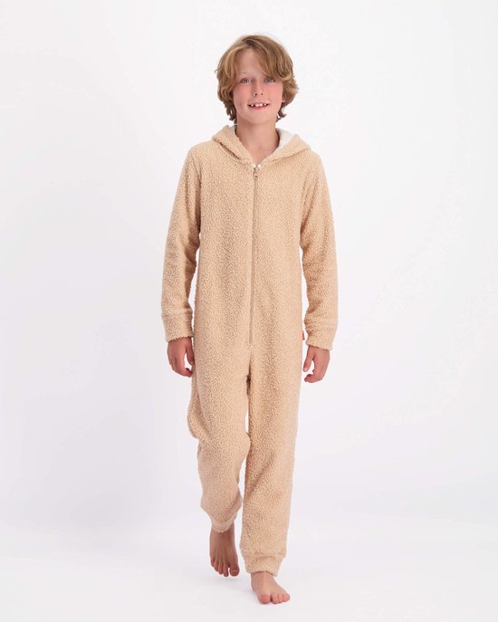 Claesen's® - Teddy Onesie - Beige - 100% Polyester | bol