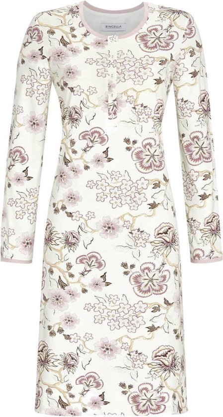 Ringella – Winter Flowers – Nachtkleed –3511031 – Champagne - 52 | bol