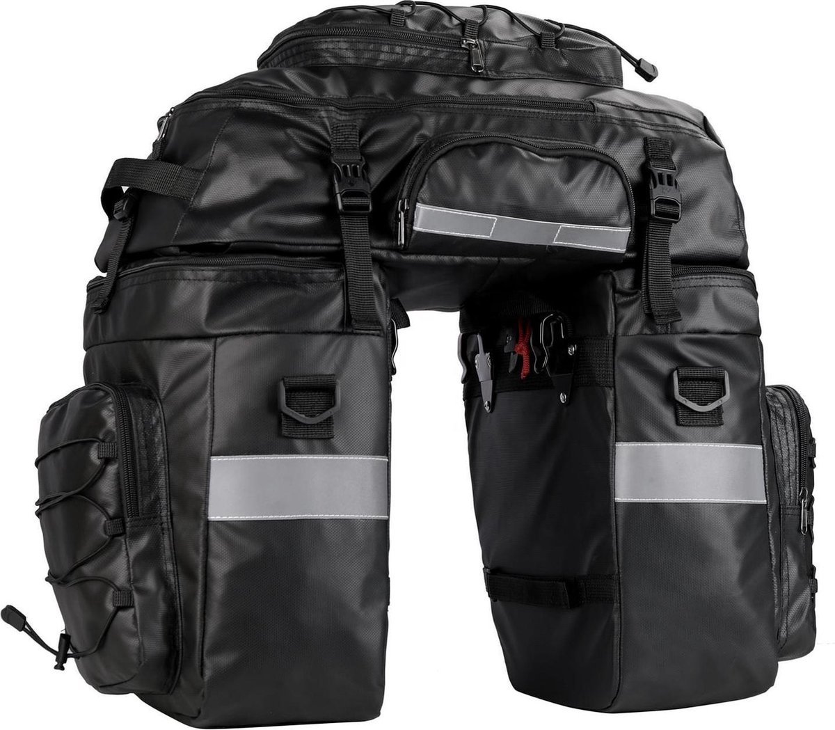 Fietstassen dubbel Rugzak Fietstas Rugtas Bagagedrager Fiets Regenhoes ...