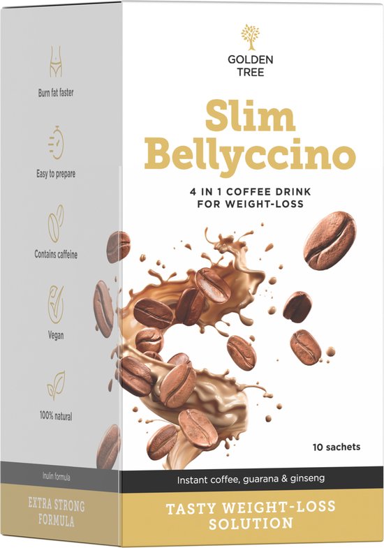 Golden Tree Fatburner - Afslank koffie - Afvallen - Detox Belly Burn ...