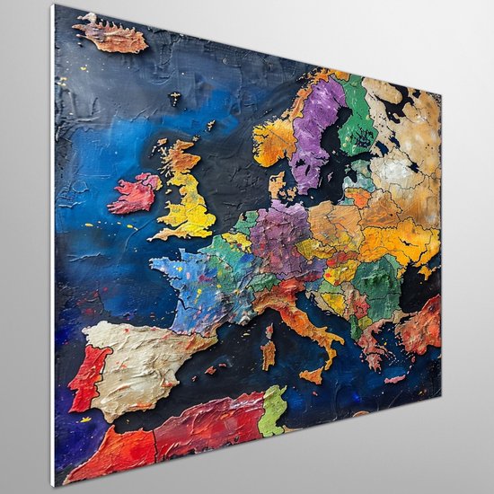 Kaart van europa | Europese Kaart: Een Artistieke Verkenning van ...