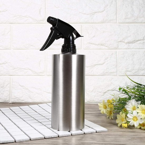 Metalen spuitfles met handdrukken - waterspuitfles voor plantensproeier ...