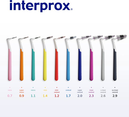 3x Interprox Interprox Plus Maxi Conical Paars PHD 2.3 4 stuks | bol