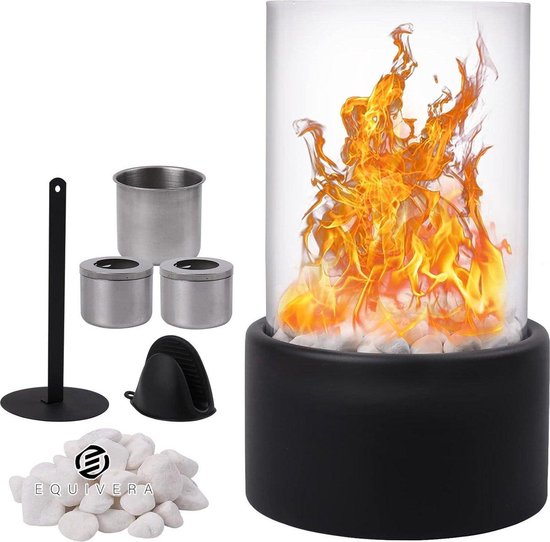 Equivera Tafelhaard Pazaka Bio-ethanol tafelhaard voor binnen en buiten ...