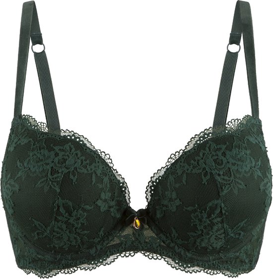 LingaDore - Push Up BH Luxe Garden Green - maat 65A - Groen | bol