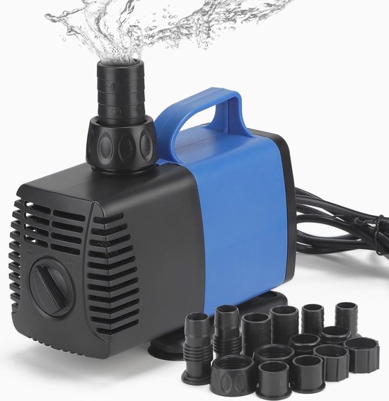 Vijverpomp en Filterpomp 6500 l/u - Ideale Waterpomp voor Fonteinen en ...