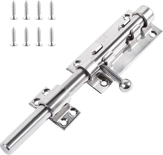 Robuuste Roestvrijstalen Deurgrendel met Dubbele Beveiliging voor ...