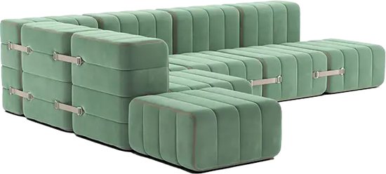 ambivalenz modulaire bank curt – 12 modules – licht groen | bol