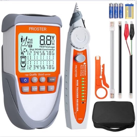 Kabeltester - Kabelzoeker - Met toongenerator - Circuittester | bol