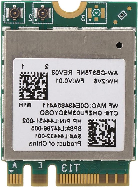 Dual-band Wifi module M.2 NGFF Draadloze Netwerkkaart 802.11a-b-g-n-ac RTL8822CE... | bol