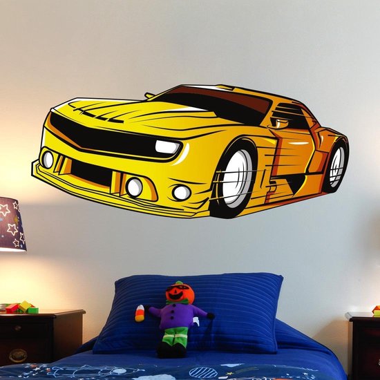 Sticker mural voiture de course | bol.com