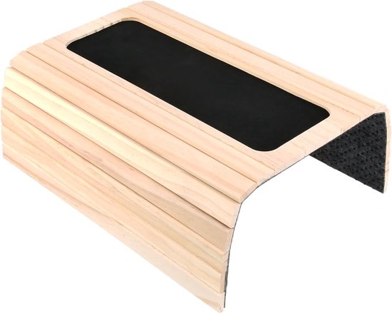 Inovra ® Flexibele Houten Bankleuning Tafelschaal voor Drankjes, Snacks ...