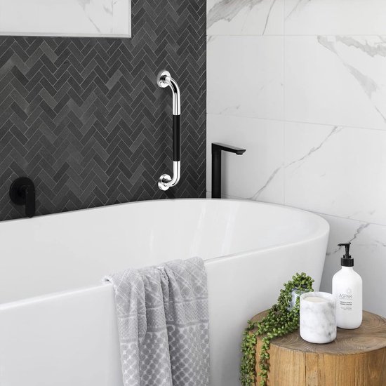 2 stuks 40 cm handgreep douche van roestvrij staal & silicagel ...