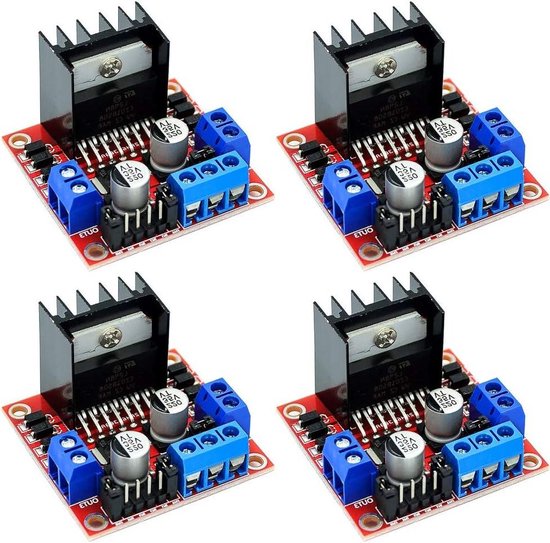 Motor Drive Controller Board Module Dual H Bridge DC Stepper - 4 stuks L298N voor Arduino | bol