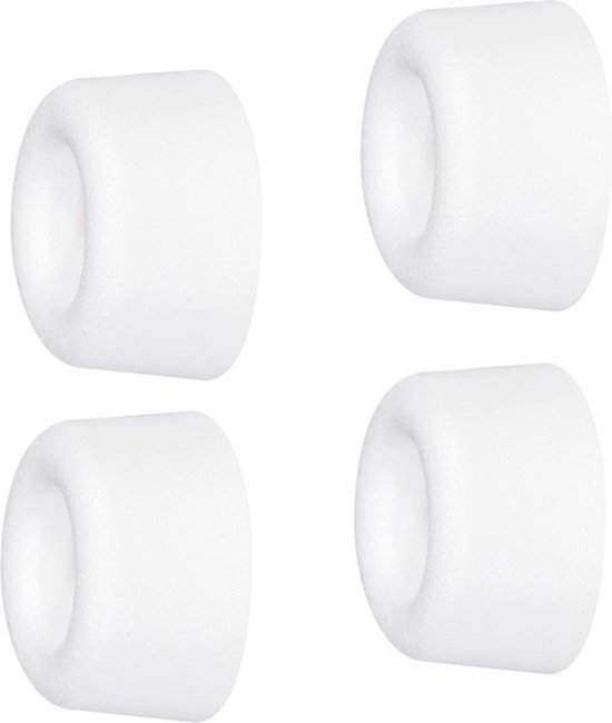Muur deurstopper set van 4 wit hoogwaardig rubber VULKAANO MINI ...