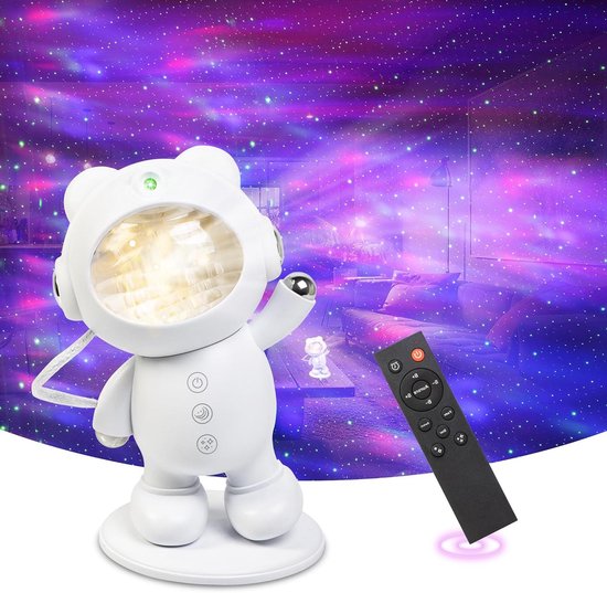 Galaxy Projector Bear Starry Plafond Projector 16 Nevel Effecten Timer ...