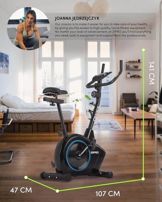 Ergometer Hometrainer voor Thuis - Magnetische Fietstrainer met 8 ...