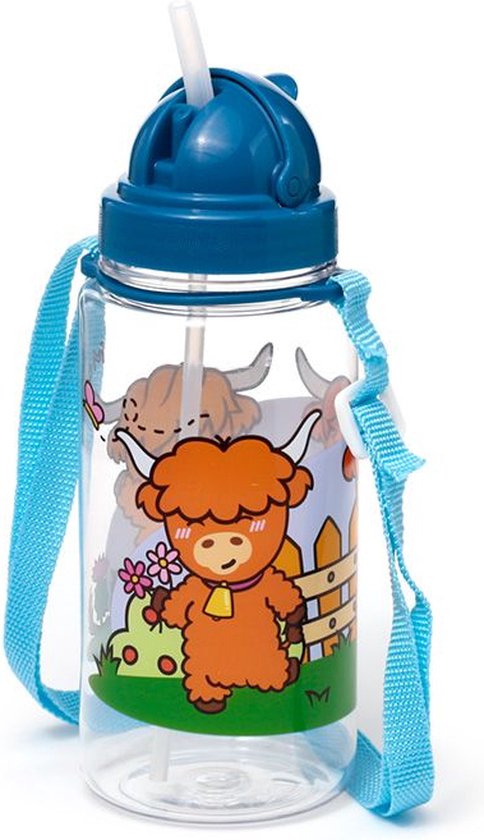 Drinkfles/Waterfles Kind -Highland Cow Schotse Hooglander Adoramals ...