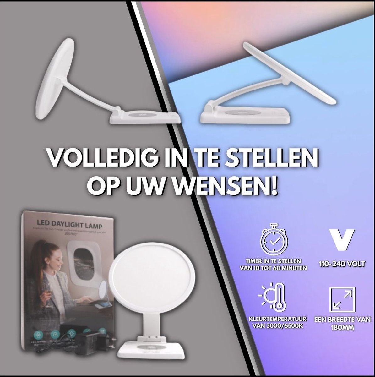 DreamComfort™ Daglichtlamp: Full Spectrum LED zonlichtachtige ...