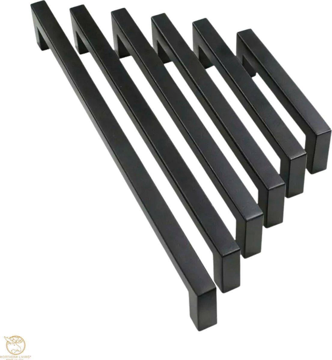 Northern Living Handgreep Zwart 160mm - 6 stuks - Handgrepen voor ...