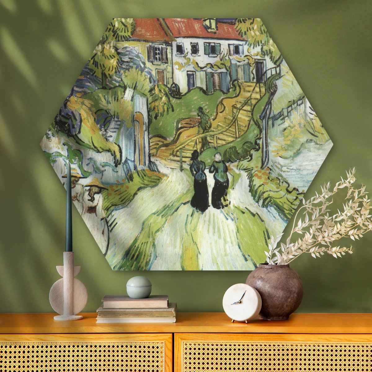 Hexagon wanddecoratie - Kunststof Wanddecoratie - Hexagon Schilderij ...