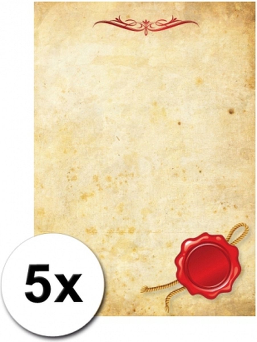 Perkament briefpapier A4 formaat voor.o.a. oorkondes en aankondigingen ...