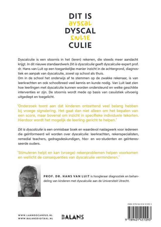 Dit is dyscalculie (ebook), Hans van Luit | 9789401491693 | Boeken | bol
